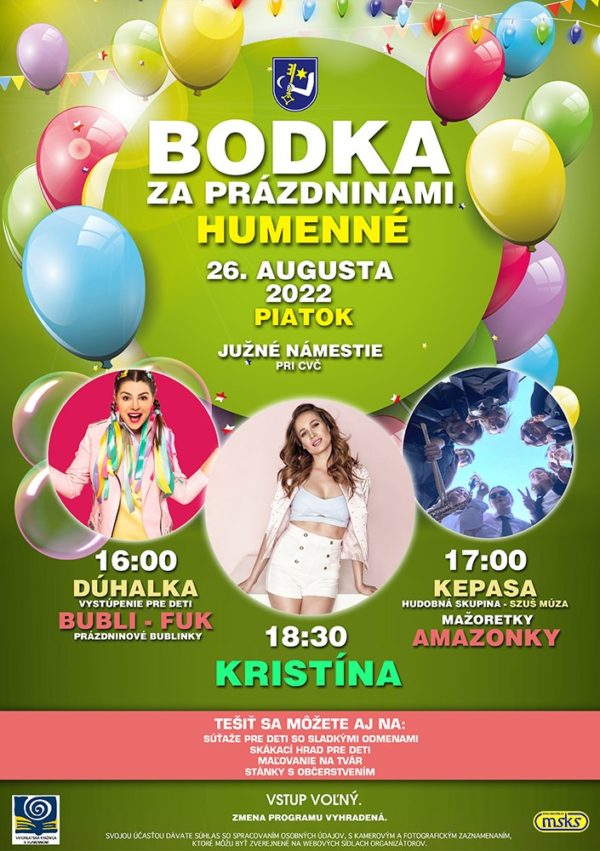 Bodka za prázdninami - VisitHumenne.sk Bodka za prázdninami - VisitHumenne.sk